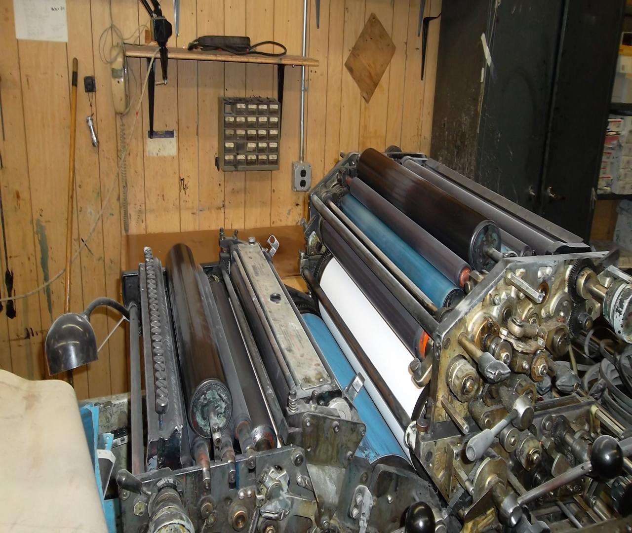 Lot #82: MULTILITH 1850 WITH KOMPAC ON MAIN HEAD & MOLLETON ON SECOND ...